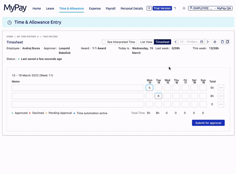 Timesheet – Zone Employee Portal Knowledge Base