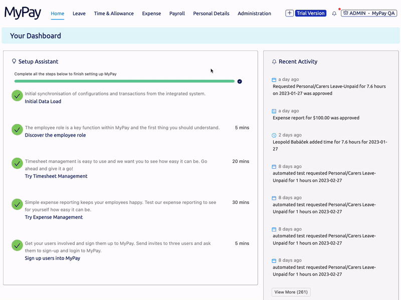 User Administration – Zone Employee Portal Knowledge Base