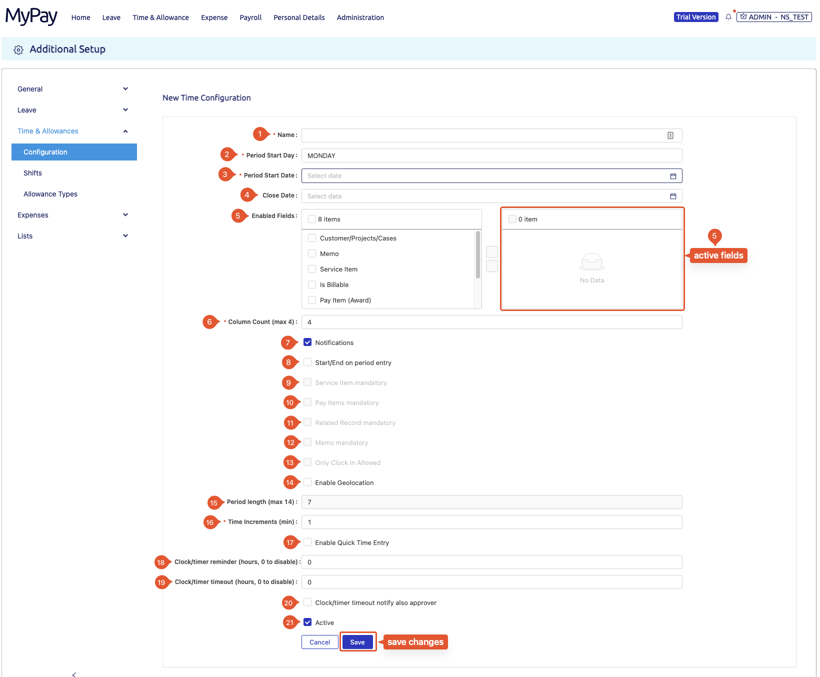Time Configuration – Zone Employee Portal Knowledge Base